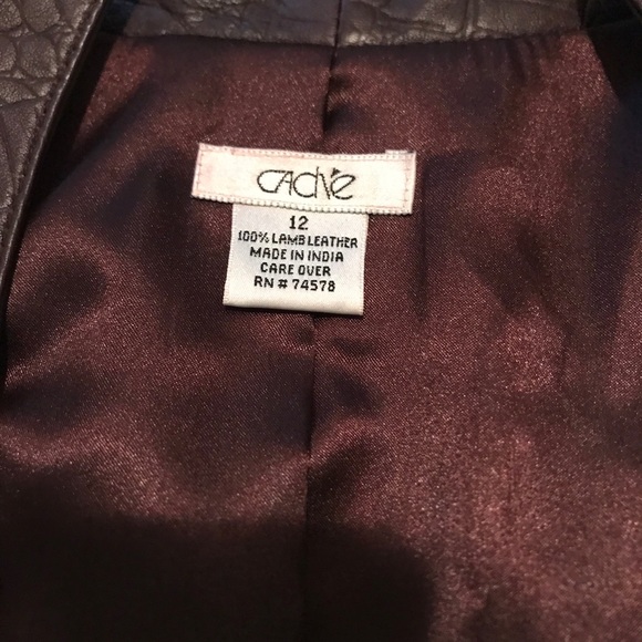 Cache | Jackets & Coats | Cache Ladies 0 Lamb Leather Jacket | Poshmark